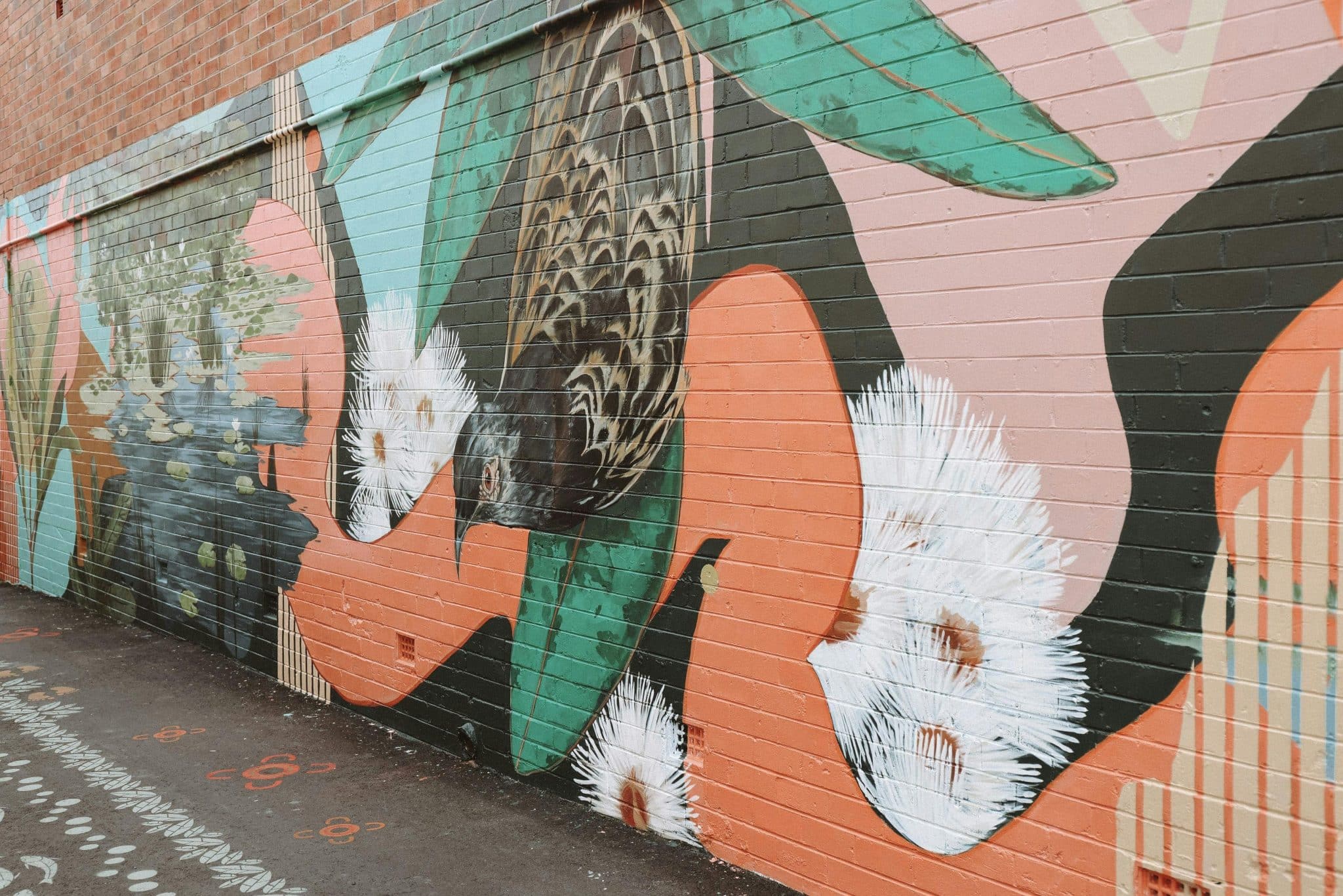 Abstracted Outline of the Macleay River Mural - Macleay Valley Coast